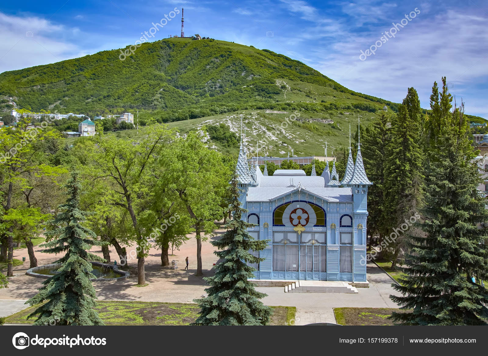 Pyatigorsk. Park rest "Zvetnik". Museum "Lermontov Gallery" Stock Photo ...