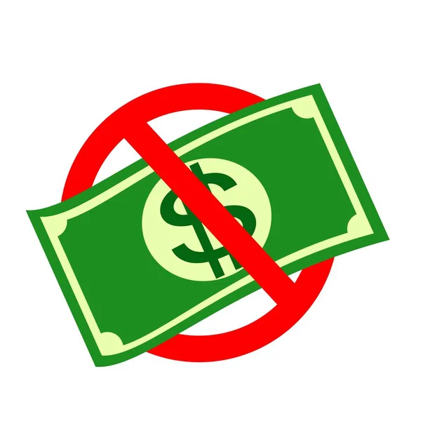 No Money bag sign icon. Stop symbol. Vector — Stock Vector © Aleksei ...