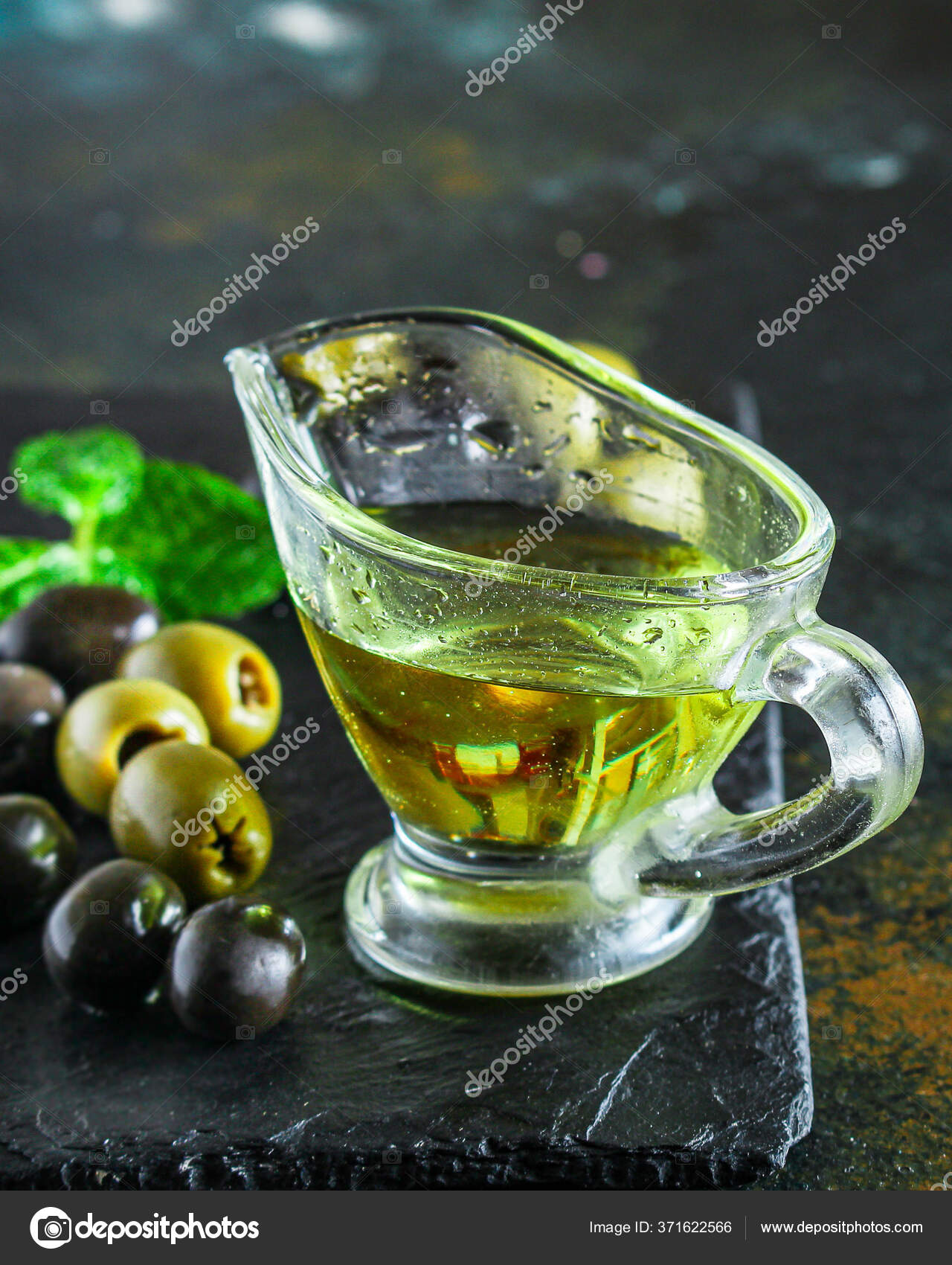 Olive Oil Appetizer Olives Cold Pressed Menu Concept Food Background ...