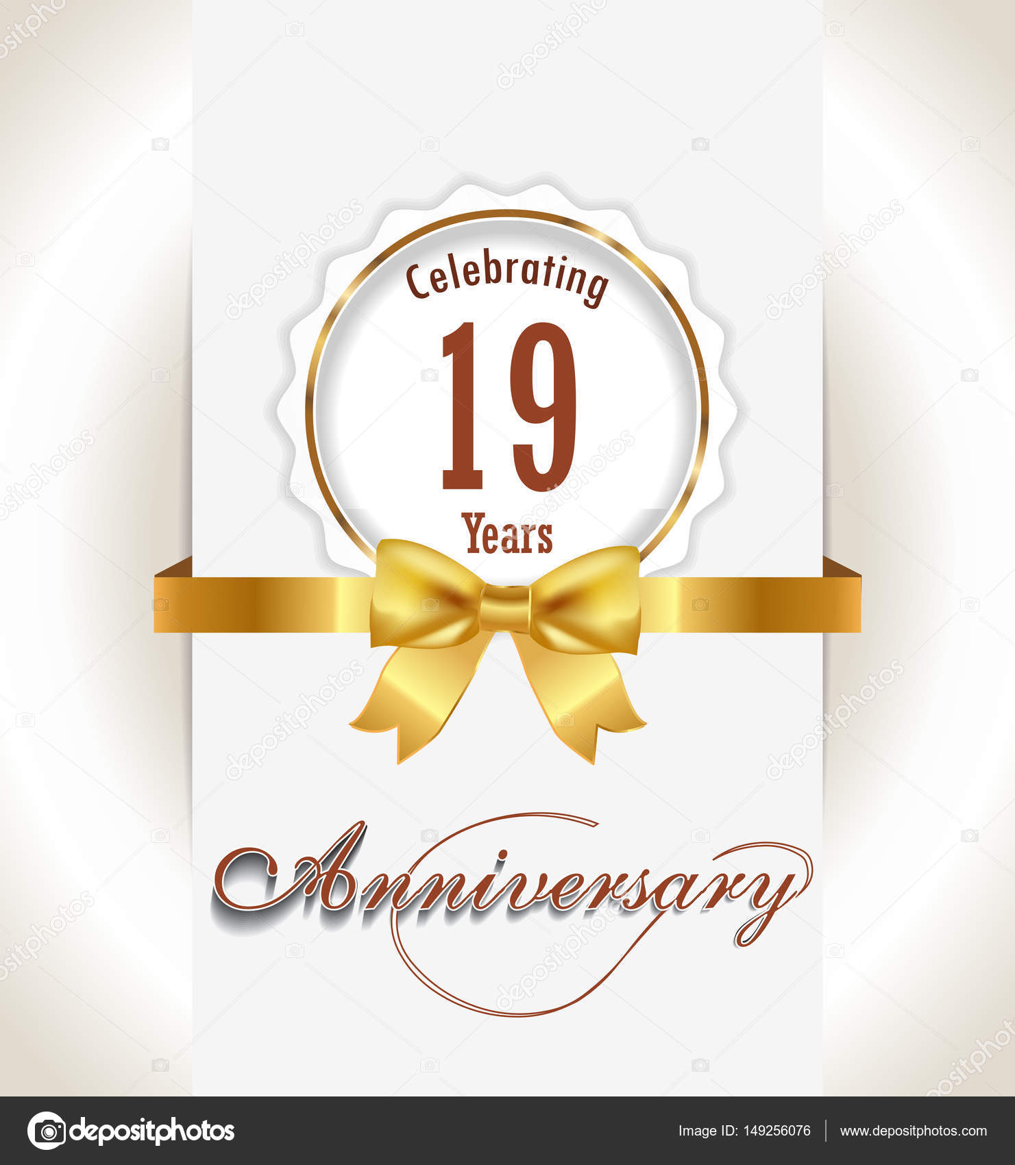 Anniversary background, Anniversary celebration invitation card vector ...