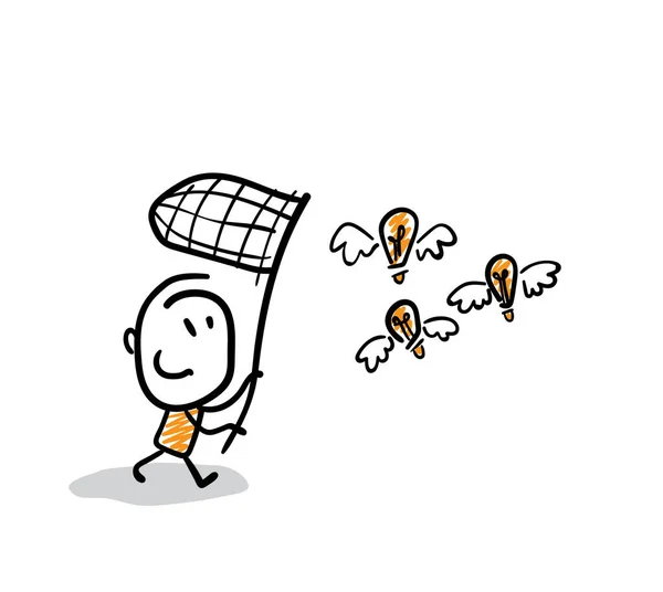 Businessmen Office Worker Managers Signs Boys Hand Drawn Doodle Line ...