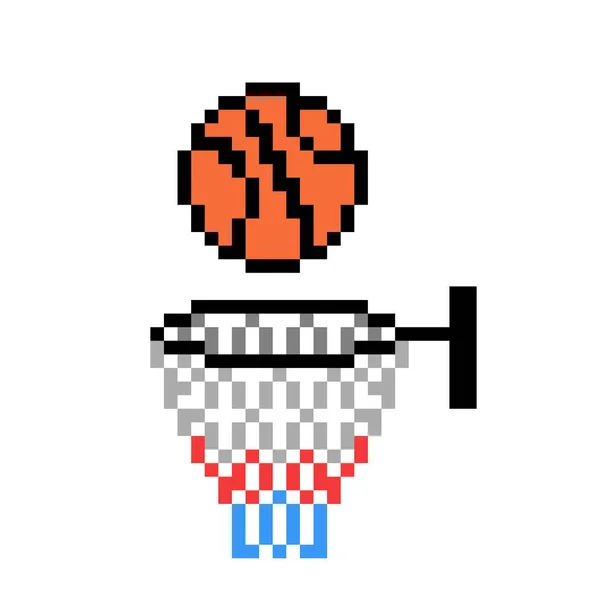 Goldfish, pixel art symbol isolated on white background. Pet ani Stock ...