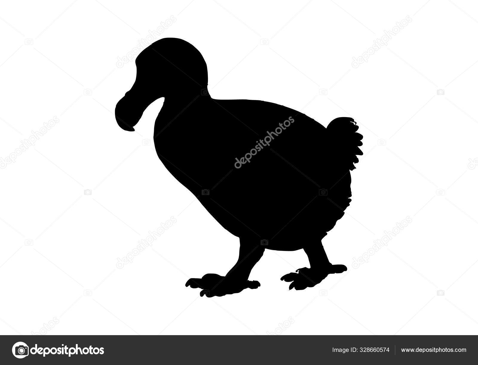 Dodo Icon White Stock Vector by ©doklevise 328660574