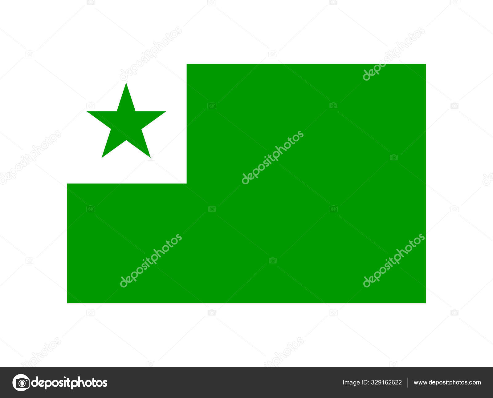 Esperanto Flag White — Stock Vector © doklevise #329162622