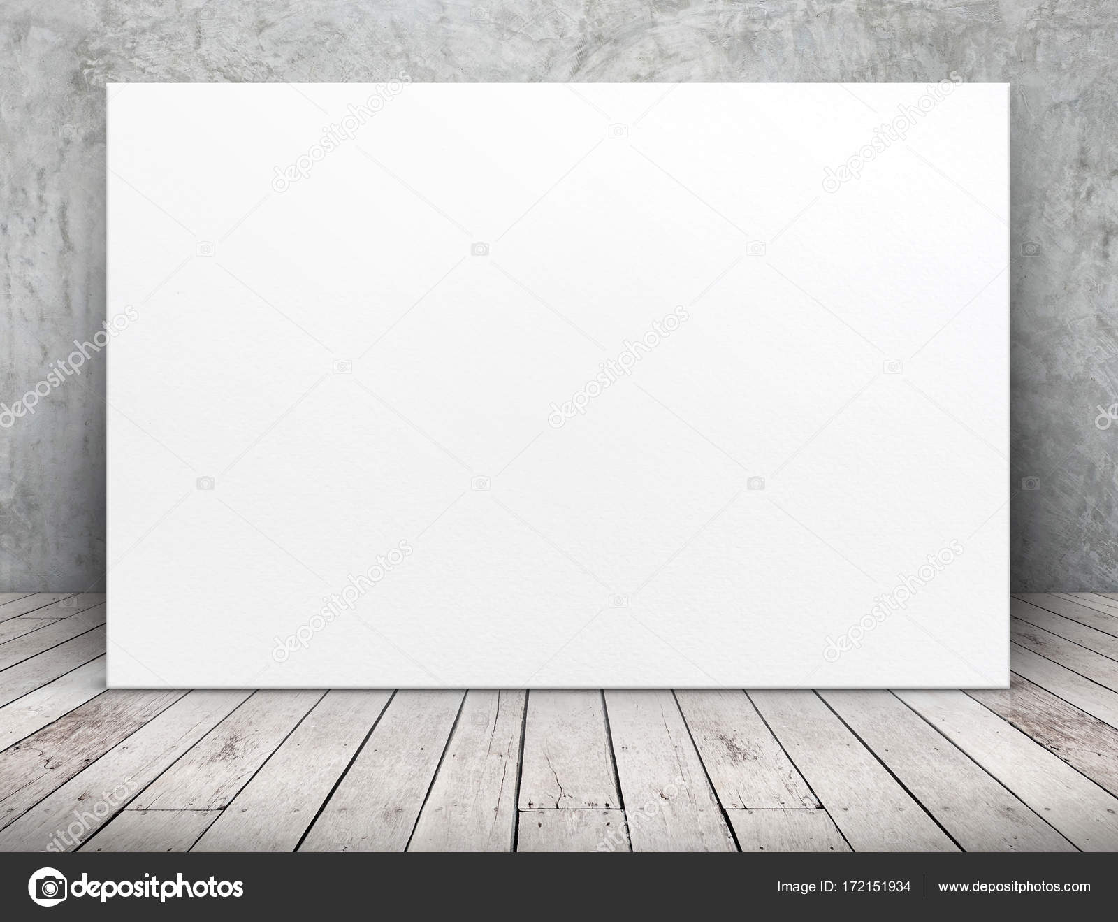 Blank White Poster