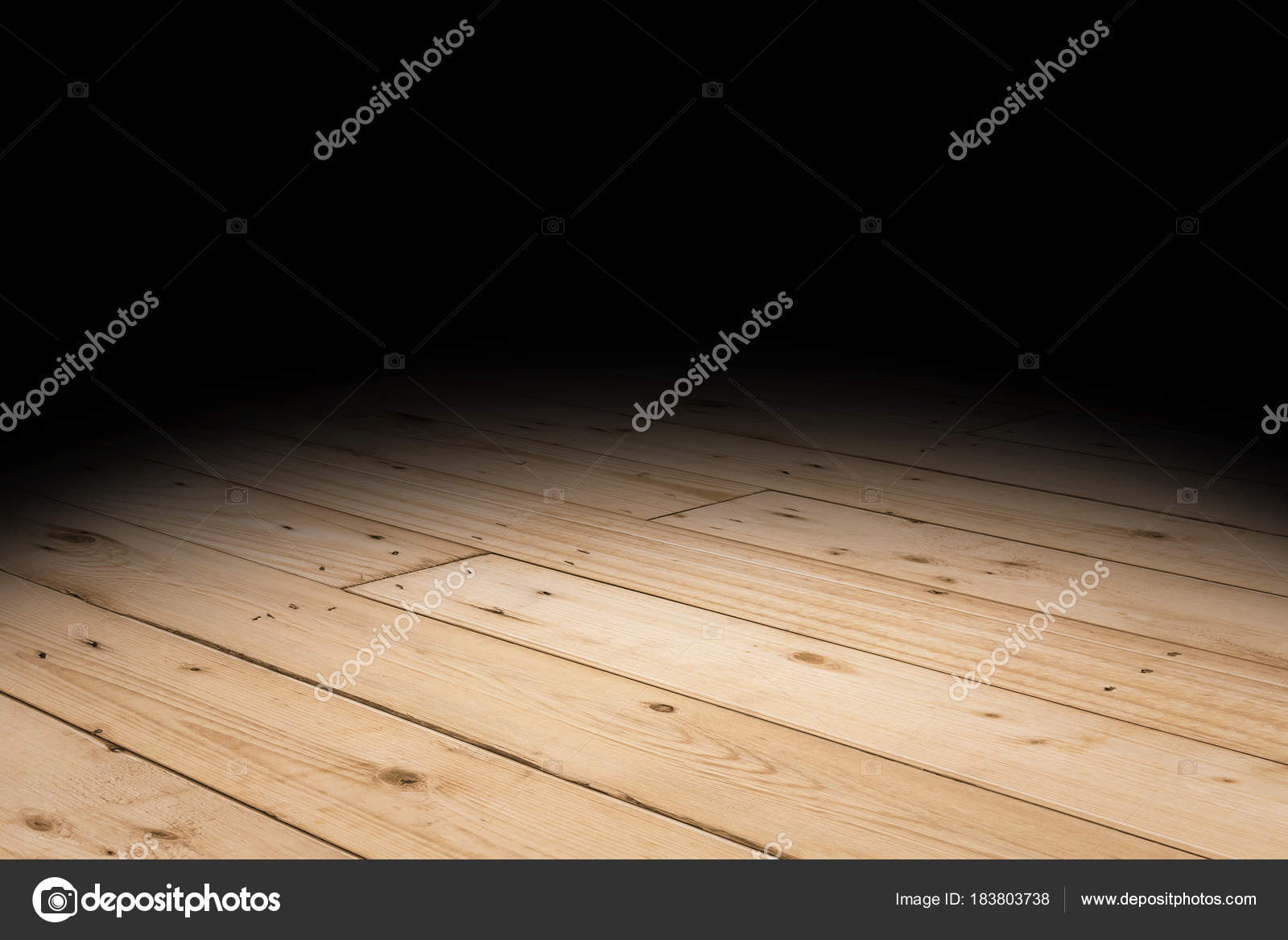 Plank wood floor texture perspective background for display or m Stock ...