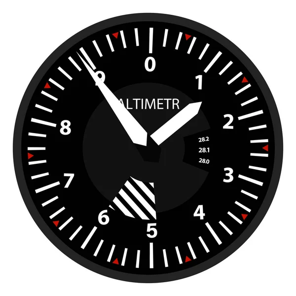 Aircraft altimeter — Stock Vector © AlexCiopata #54931519