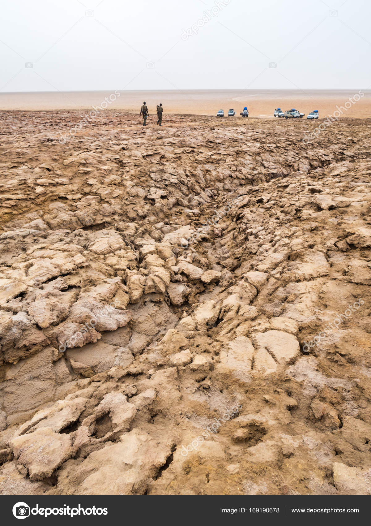 People walking across mineral soil formations – Stock Editorial Photo ...