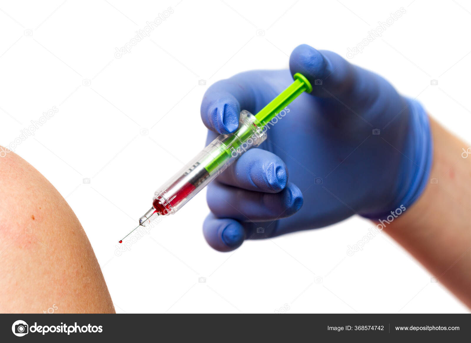 Medical Needle In Arm