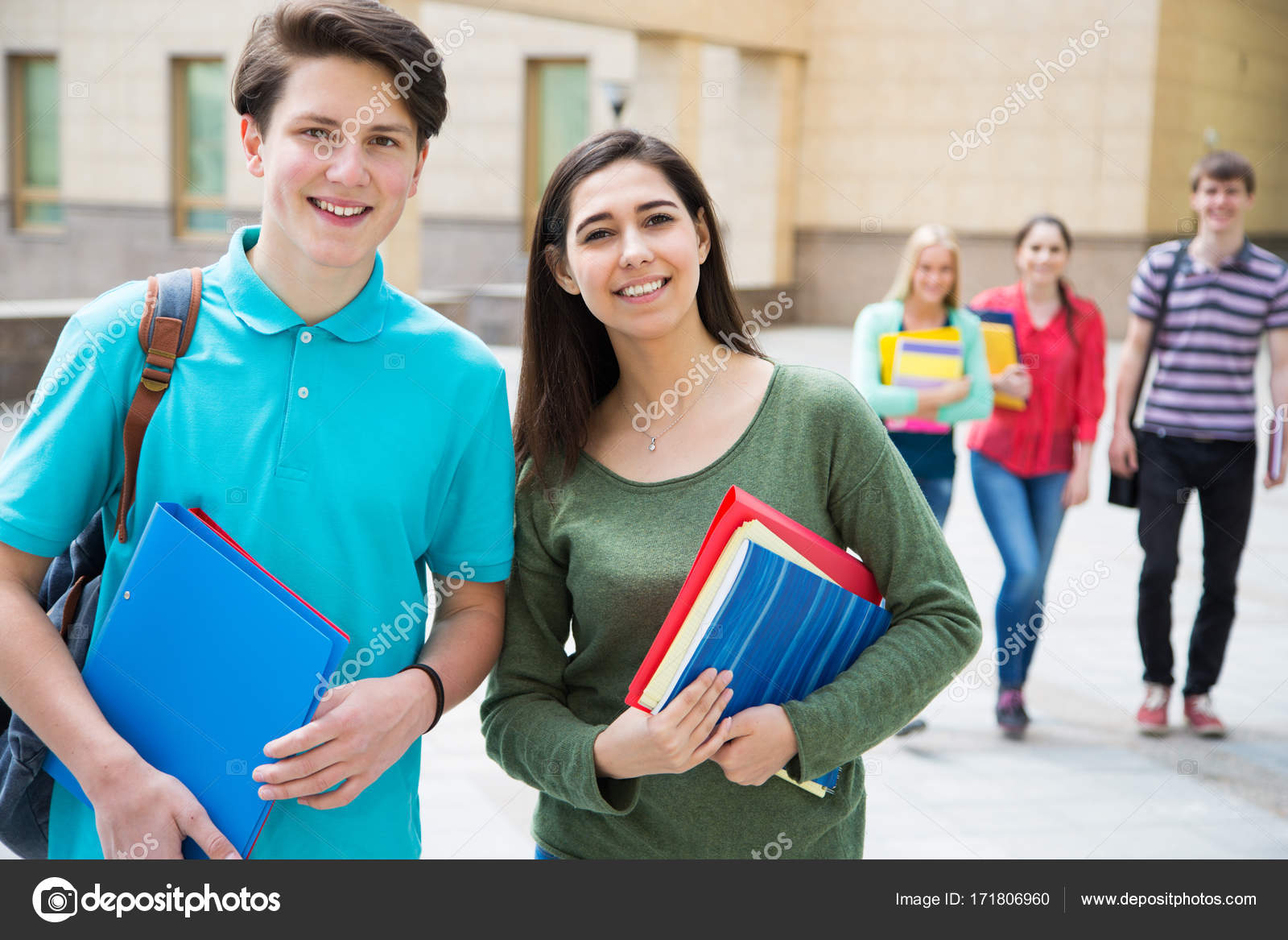 Happy College Students