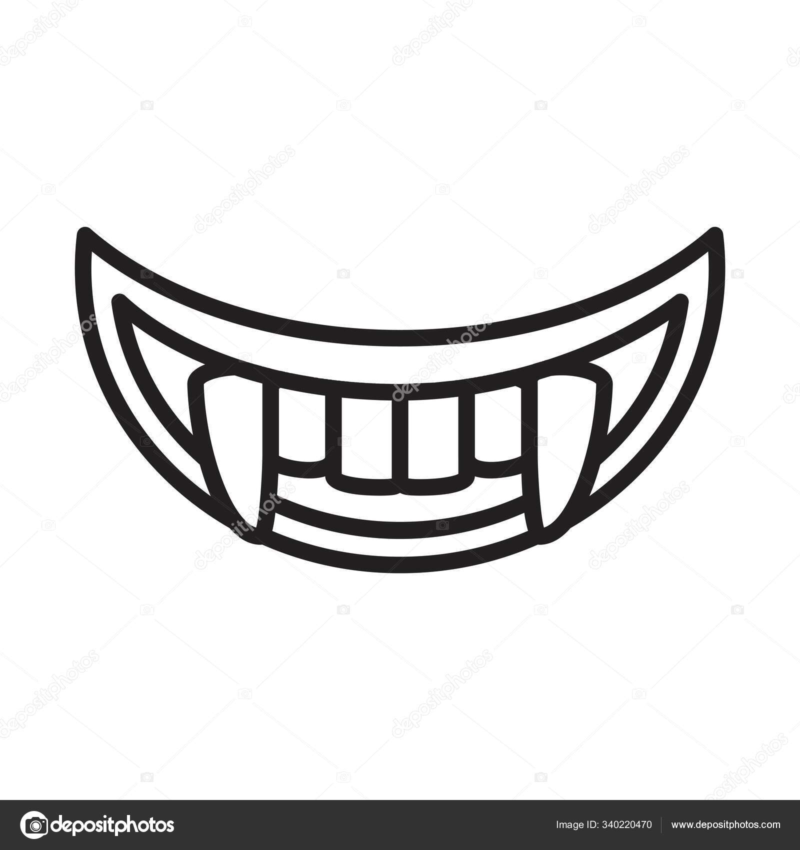 Vampire Fangs Template