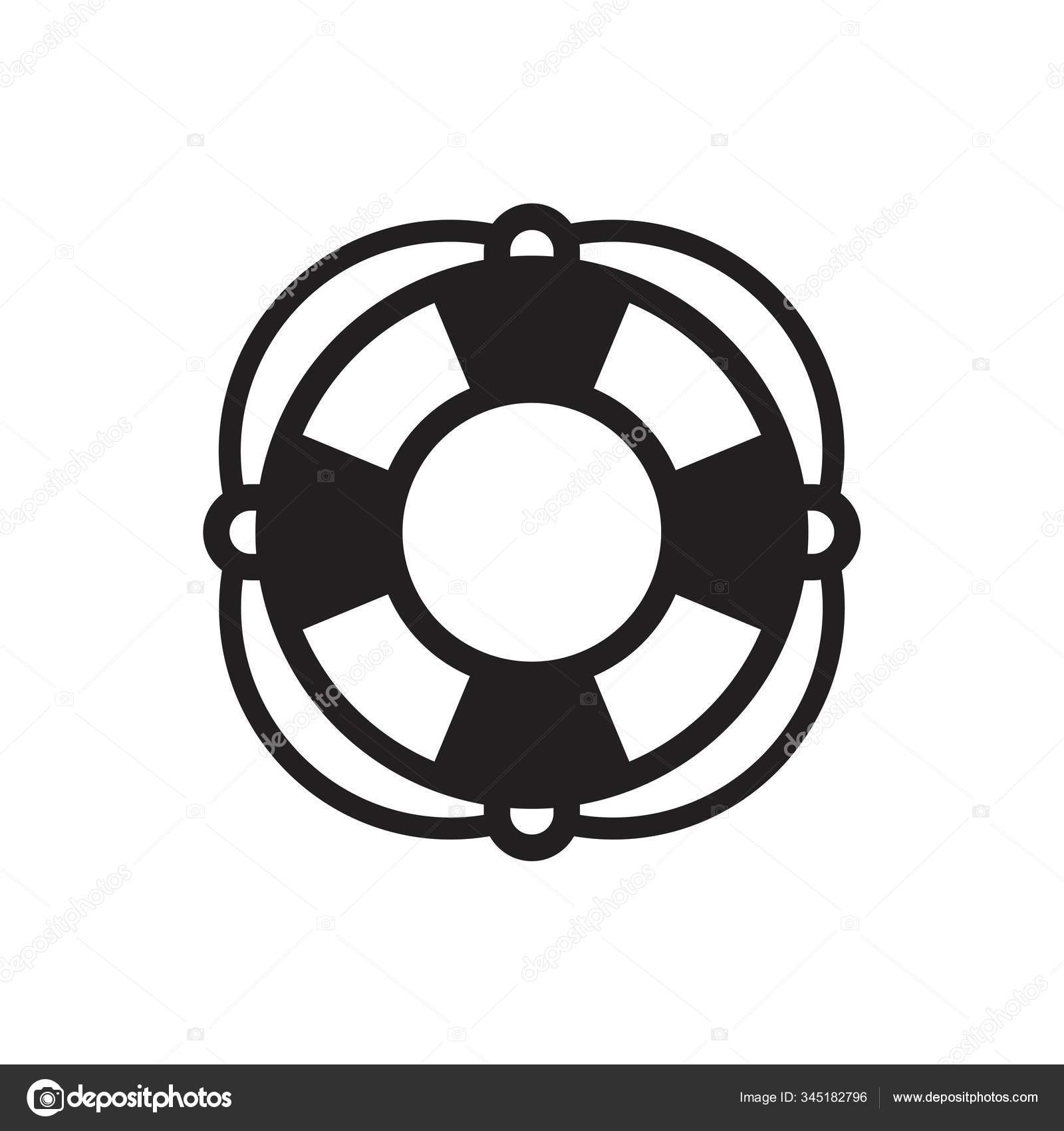 Life preserver icon template black color editable. Bow and arrow icon ...