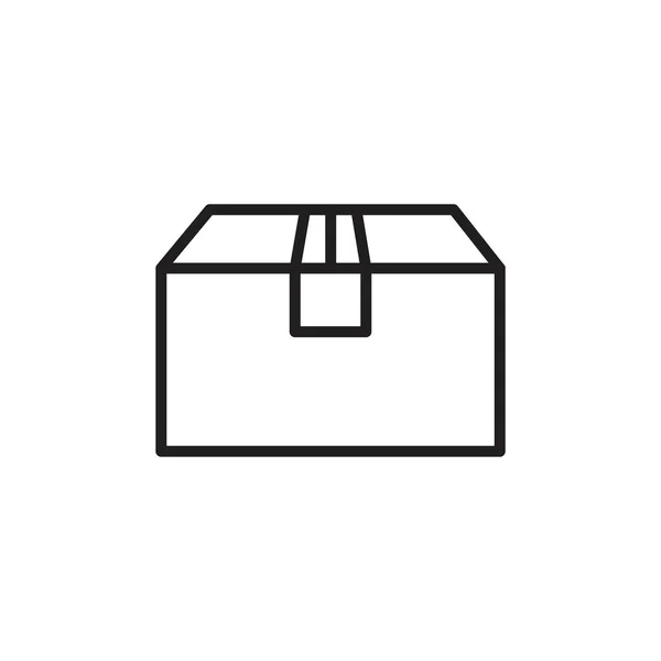 Open opened box unbox unboxing logo icon vector line art outline ...