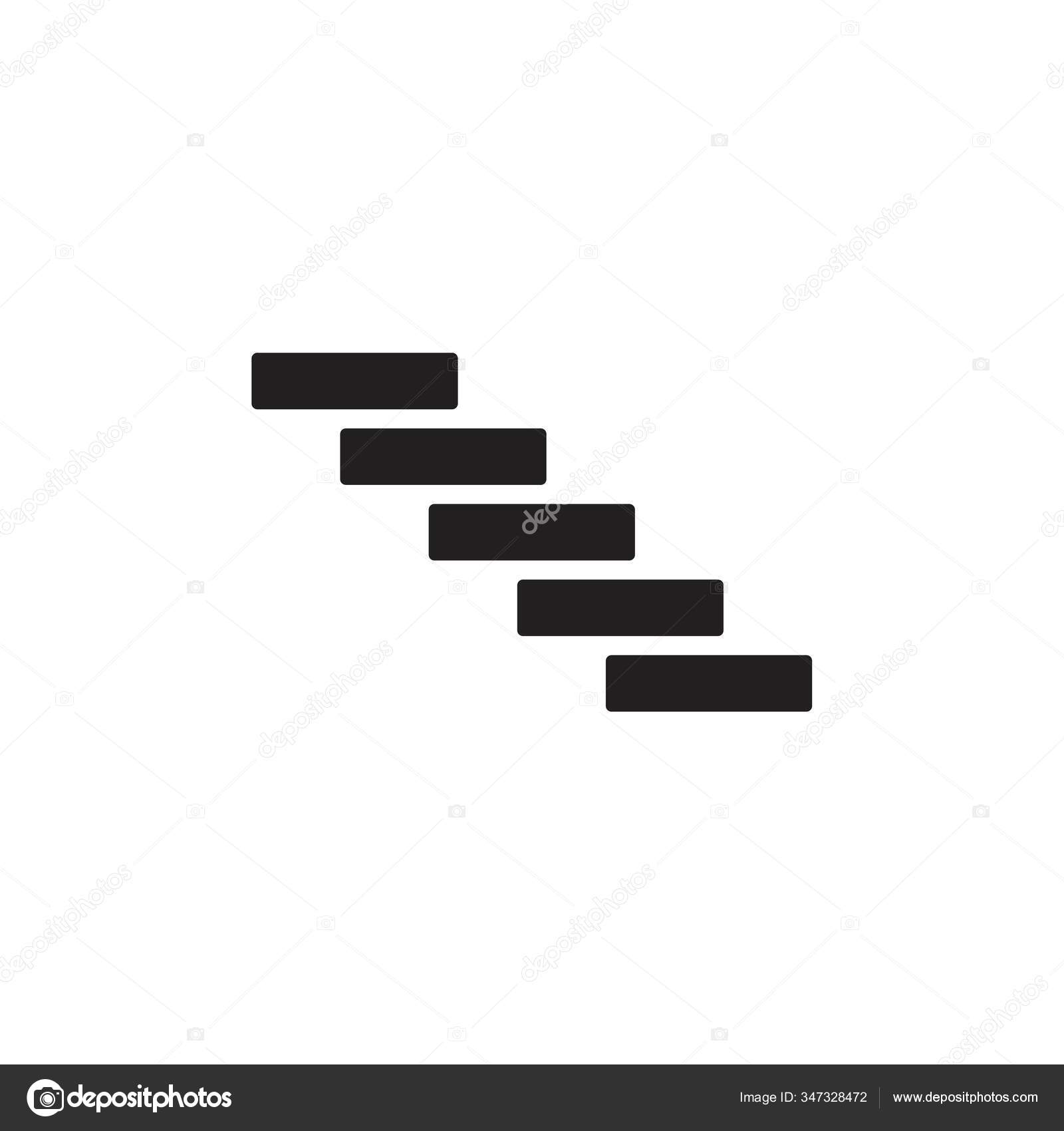 Stairs Icon Template Black Color Editable Stairs Icon Symbol Flat Stock ...