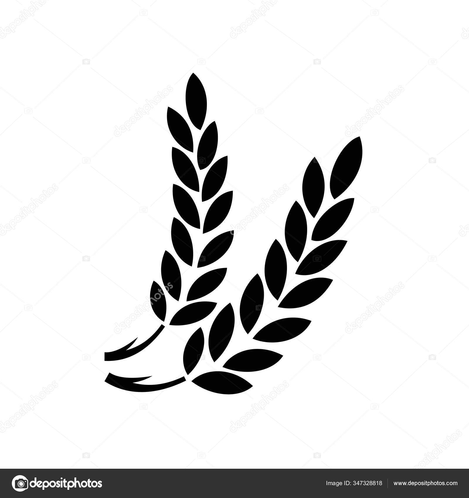 Wheat Icon Vector Wheat Icon. Simple Line Element Wheat Symbol For