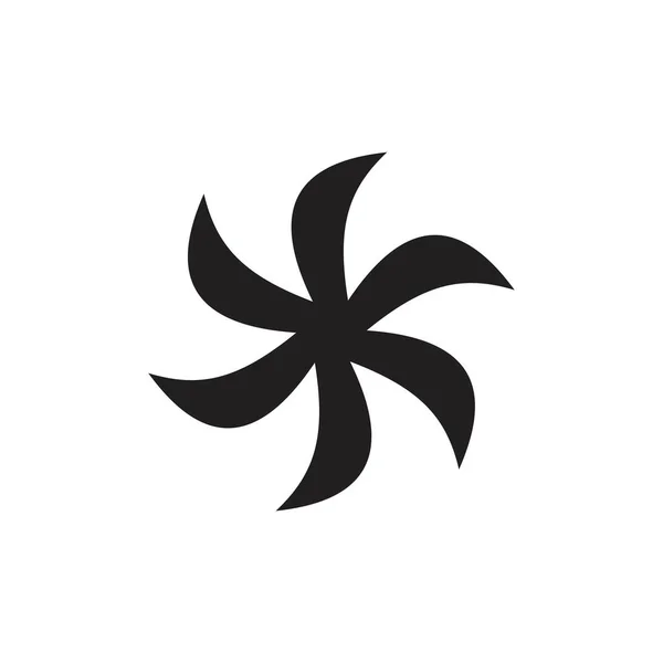 Black Fan Propeller Icon Template Black Color Editable Black Fan Stock ...