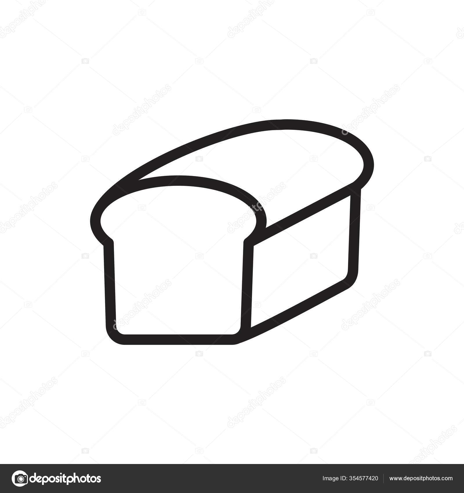 Plantilla Icono Pan Color Negro Editable Icono Pan Símbolo Ilustración ...