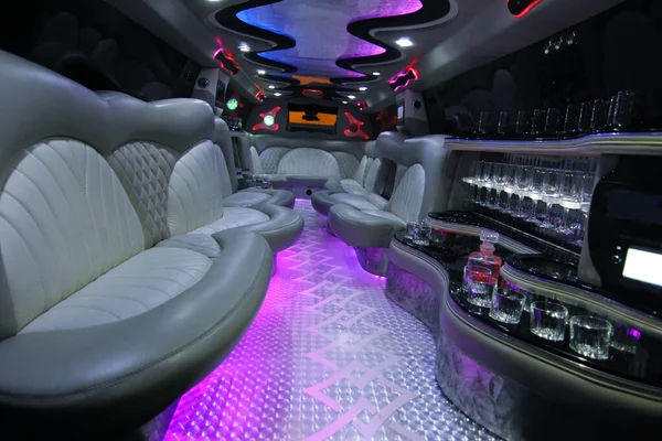 White Limousine Inside