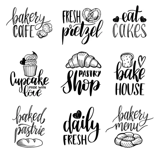 Letras de postre imágenes de stock de arte vectorial | Depositphotos