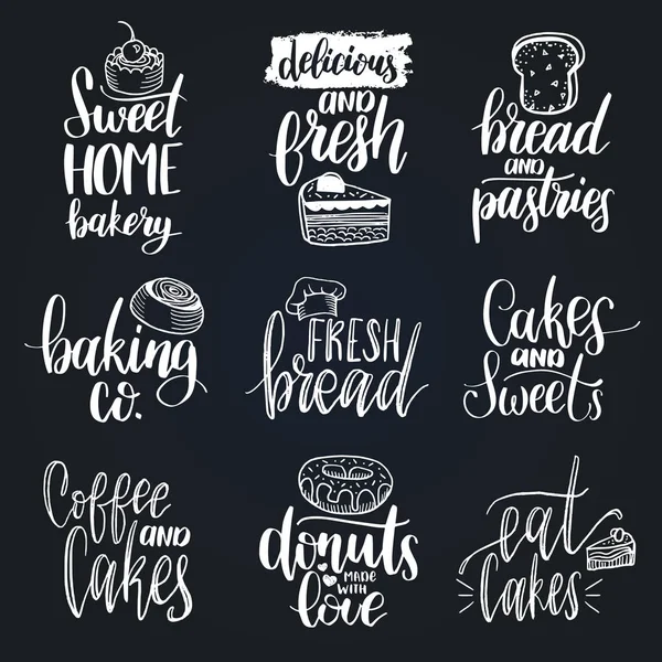 Letras de postre imágenes de stock de arte vectorial | Depositphotos