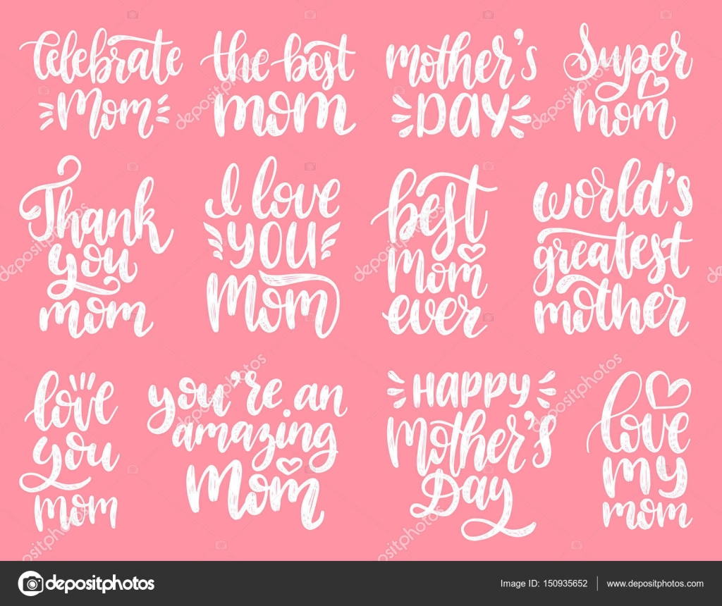 Hand lettering set — Stock Vector © vladayoung #150935652