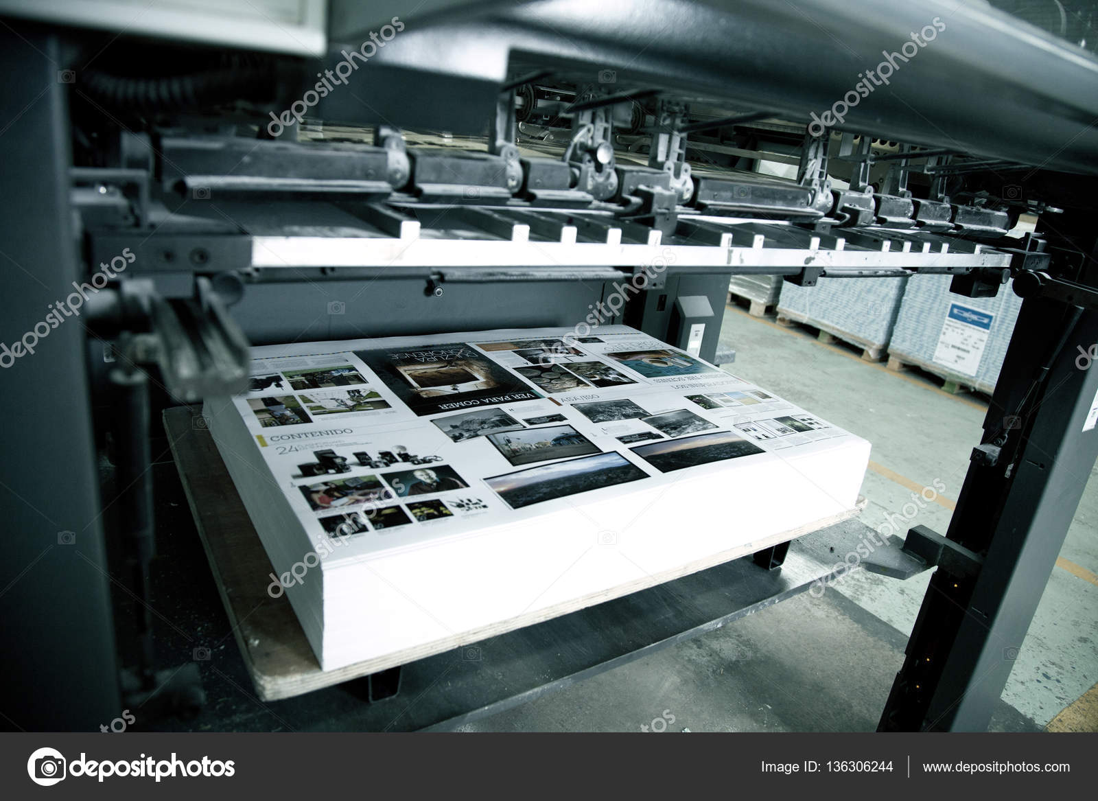 Printing processes machine — Stock Photo © camaralenta #136306244