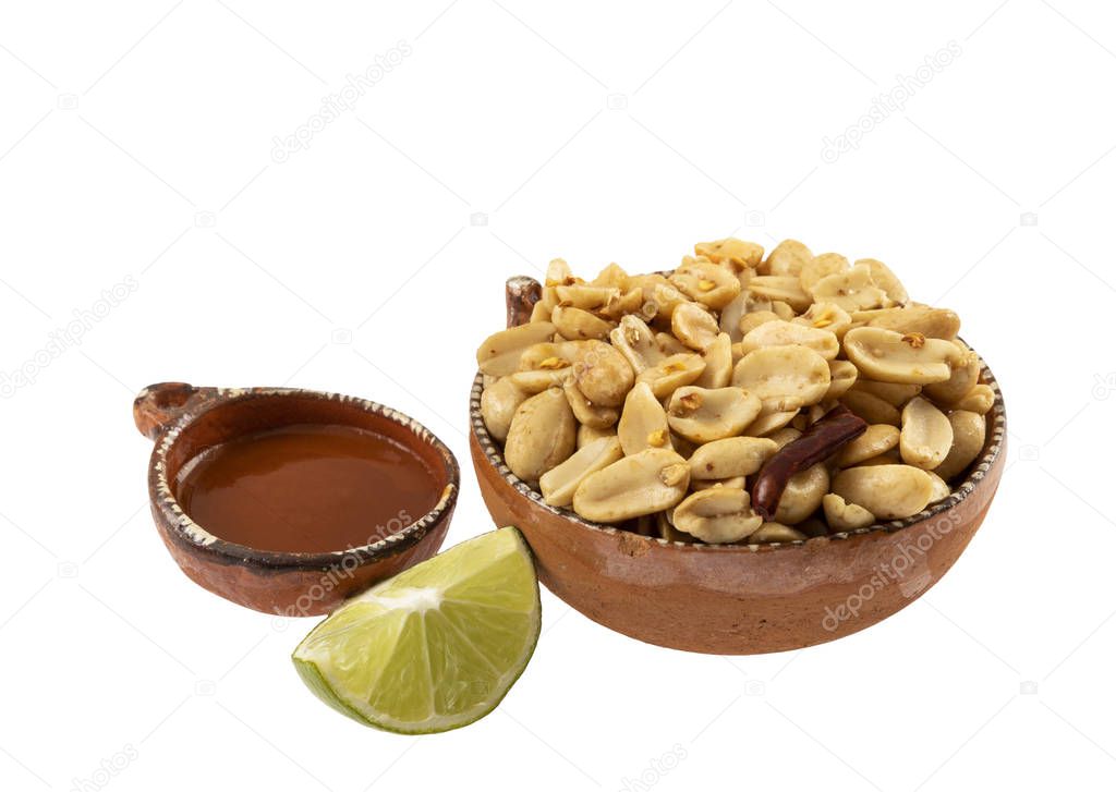 Snack mexicano en fondo blanco 2022