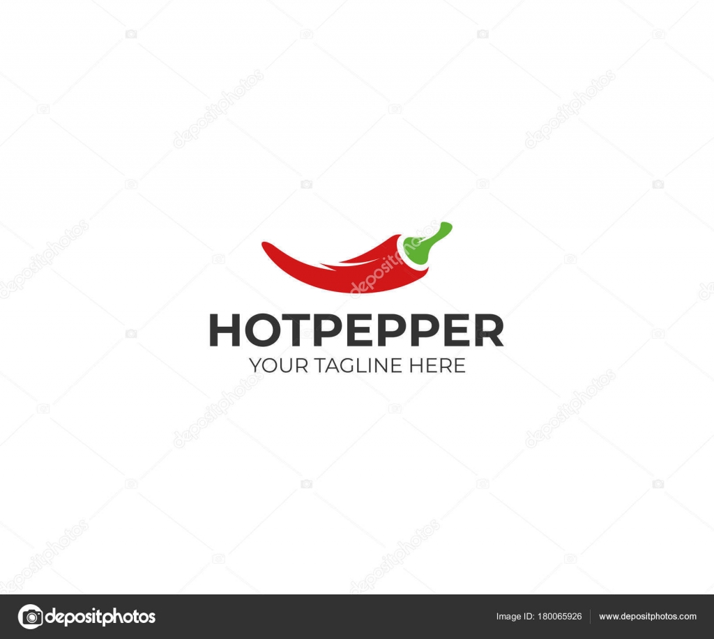 Chili Pepper Logo Template Spicy Vegetables Vector Design Food ...