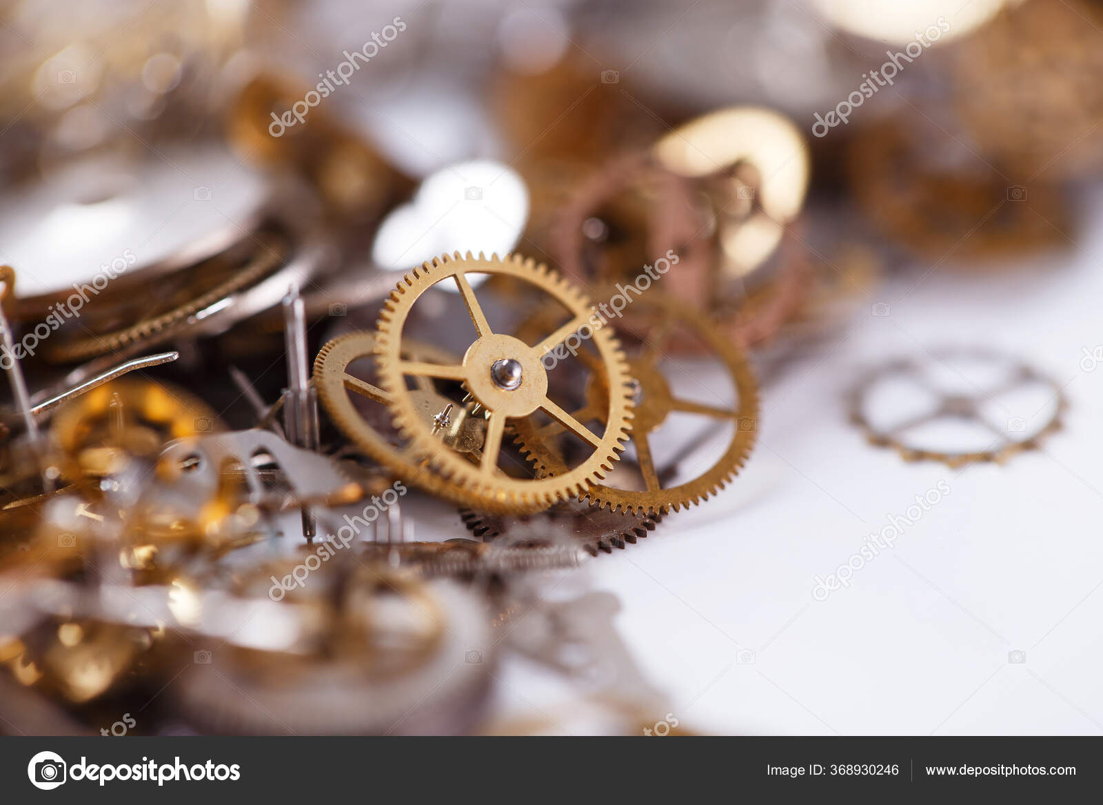 Details Technology Heap Small Gears White Background Stock Photo by ...