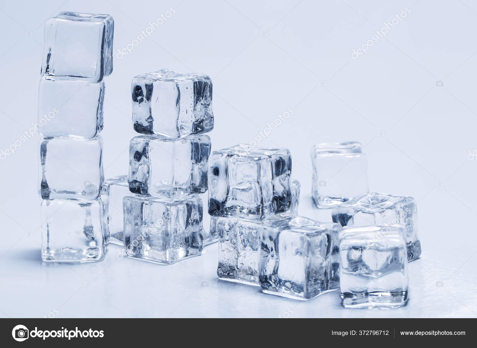 Cold Frozen Ice Cubes Table — Stock Photo © racool_studio #372796712
