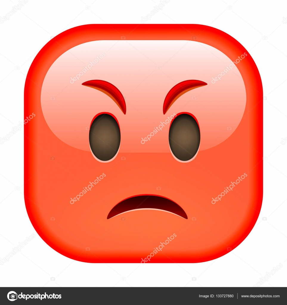 Angry Red Emoticon — Stock Vector © ober-art #133727880