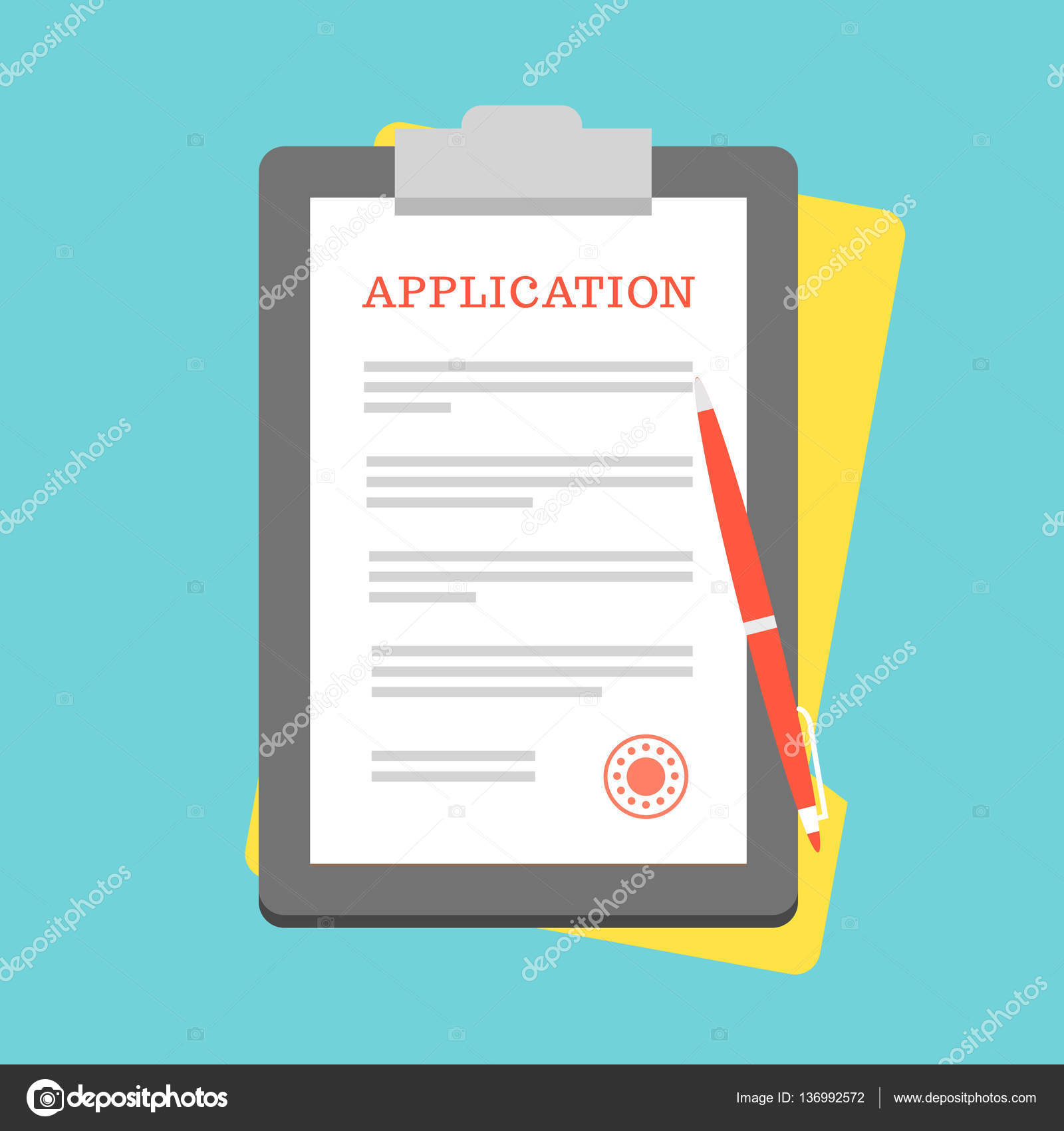 Application Form icon Stock Vector Image by ©ober-art #136992572