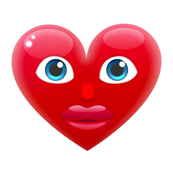 Smiling Heart Emoticon with Teeth — Stock Vector © ober-art #140895592