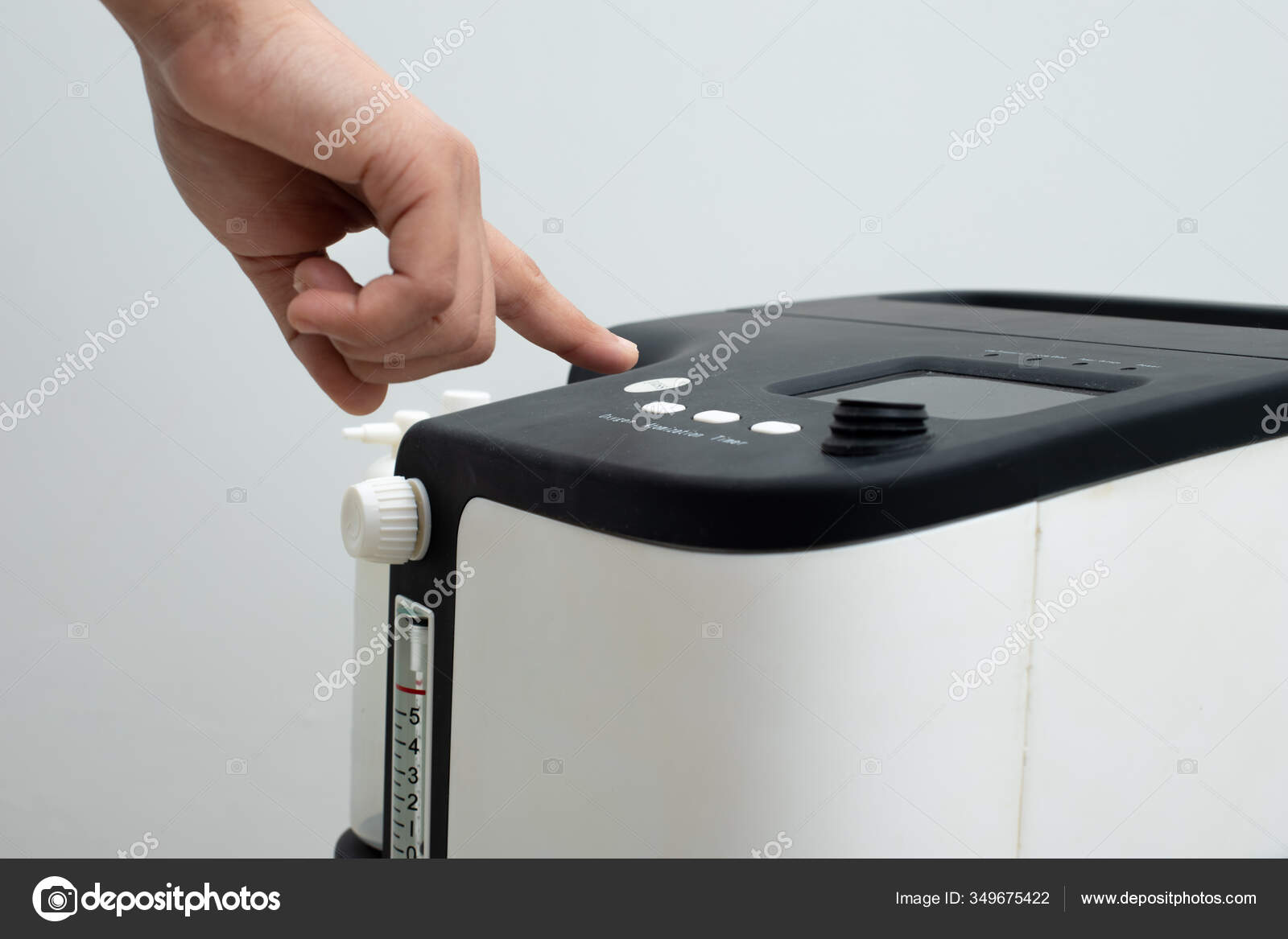 Medical Device Individual Portable Oxygen Cylinder Put Gas Patients ...