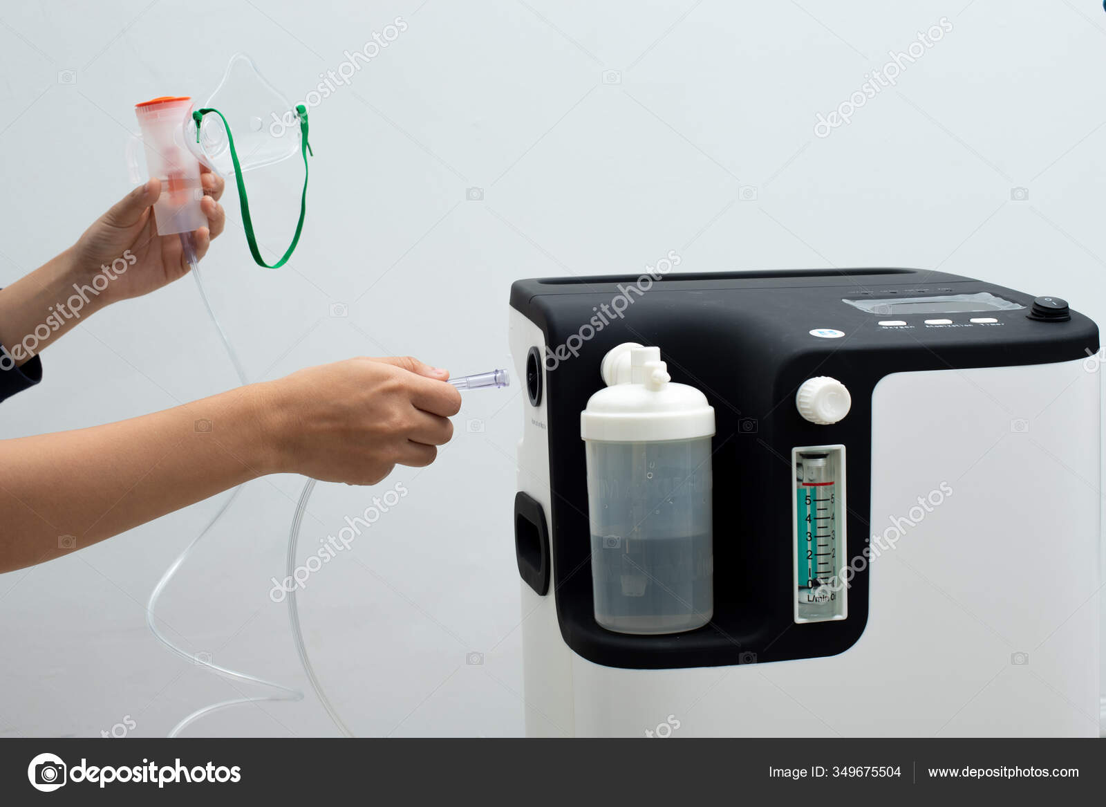 Medical Device Individual Portable Oxygen Cylinder Put Gas Patients ...