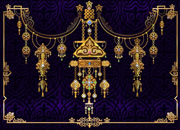 Tumar, symbol saukele, shanyrak, Kazakh ornaments, Kazakh gold ...