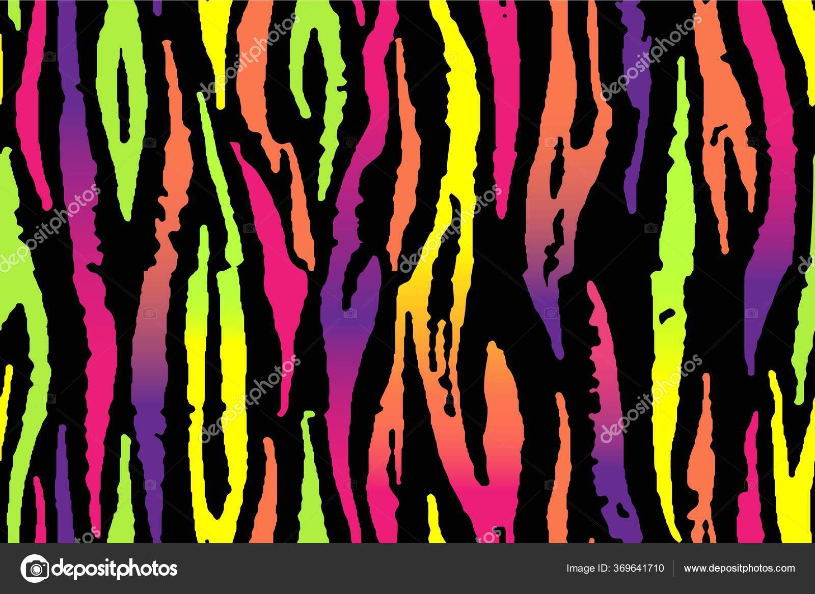 Neon Zebra Wallpaper