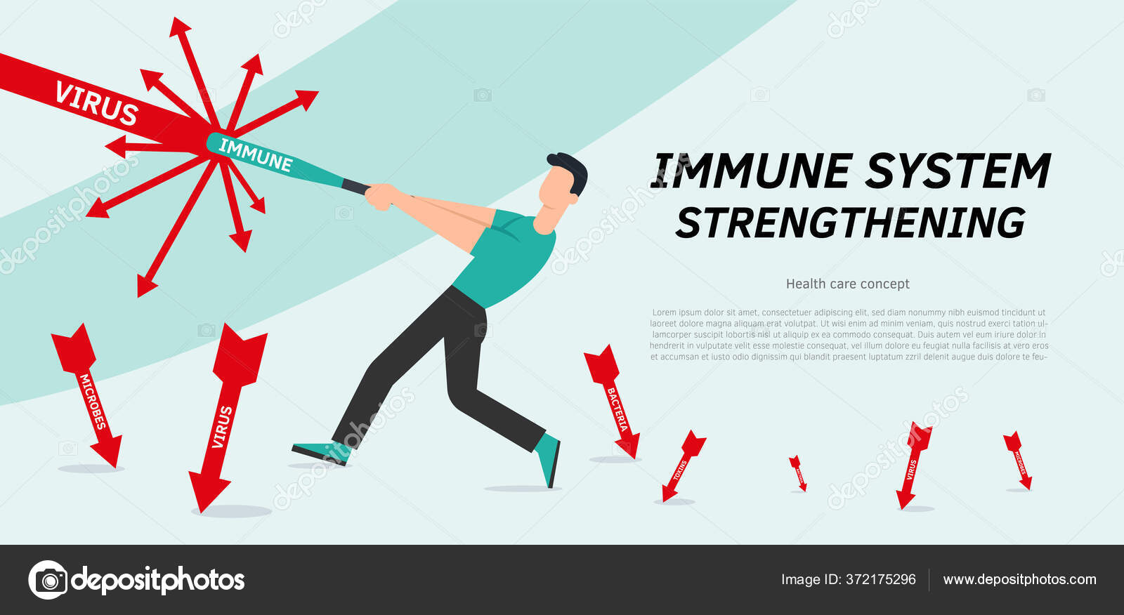 Immune system vector protection. Health bacteria virus protection ...