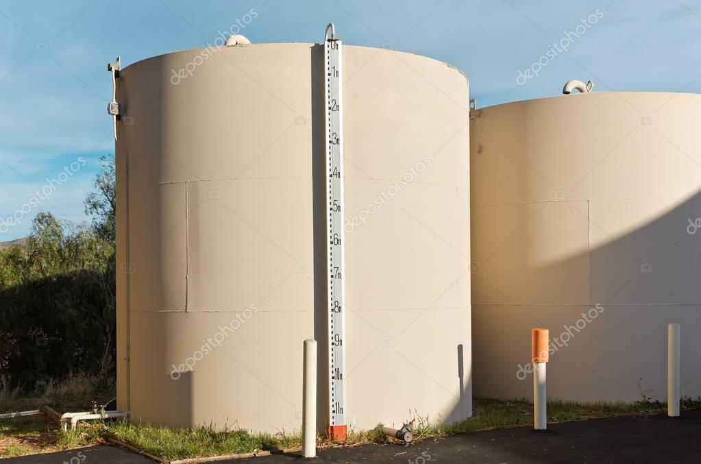 Above Ground Water Tanks — Stock Photo © Johnnyrh #138436298