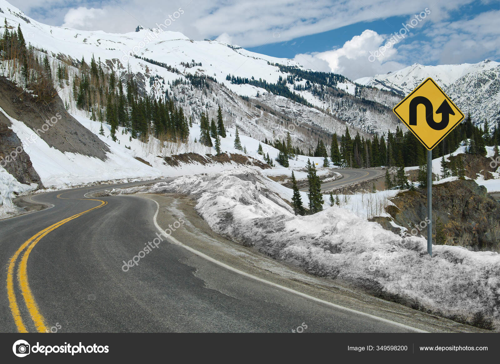 Road On A Sharp Turns