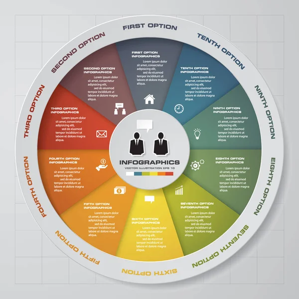 Infographic 10 parts Vector Art Stock Images | Depositphotos