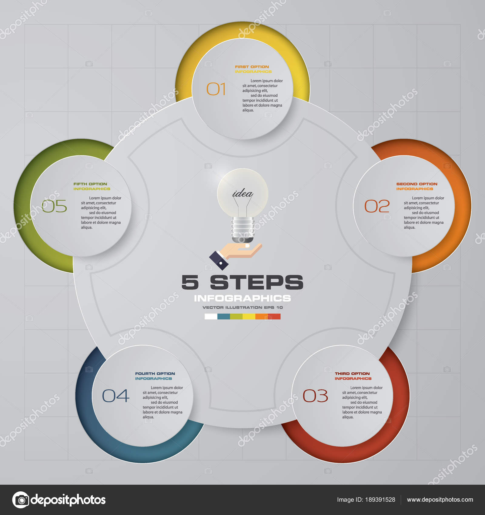 Modern Options Presentation Business Infographics Template Eps — Stock ...