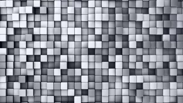 Technological Background Animation Wave Mosaic Grey Squares Animation ...