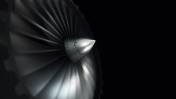 Animation Rotating Jet Engine Turbine Animation Seamless Loop — Stock ...