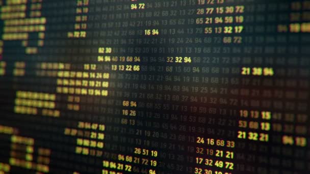 Technological Background Representation Yellow Binary Code Different Configurations Computer