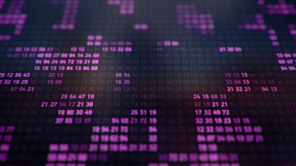 Technological Background Representation Purple Binary Code Different Configurations Computer