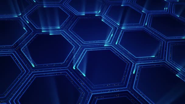 Abstract Technology Background Animation Circuit Electric Signal ...