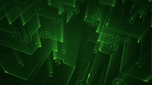 Abstract Technology Background Animation Circuit Electric Signal ...