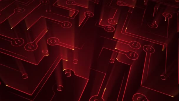 Abstract Technology Background Animation Circuit Electric Signal ...