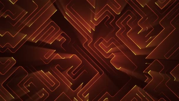 Abstract Technology Background Animation Circuit Electric Signal ...